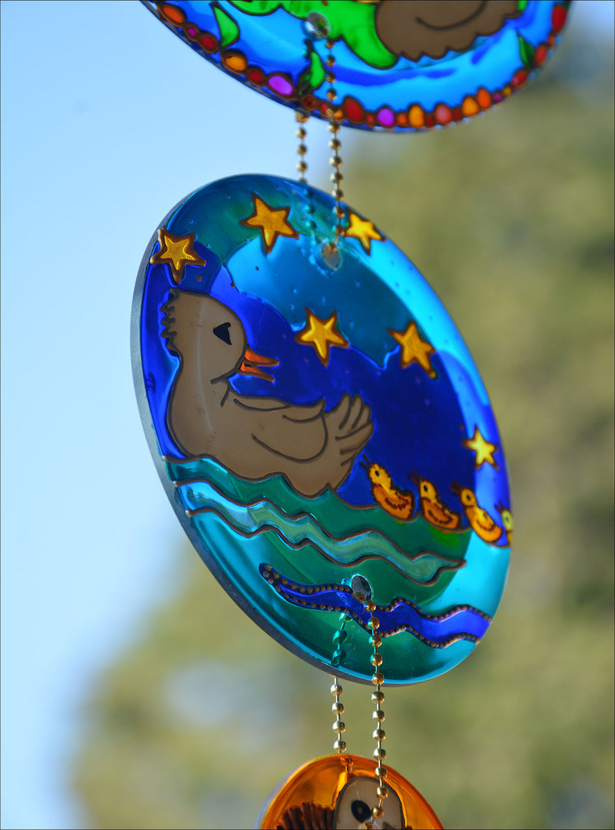 Springtime Ducks Stained Glass Suncatcher - Duck Lover Window Art Gift ...