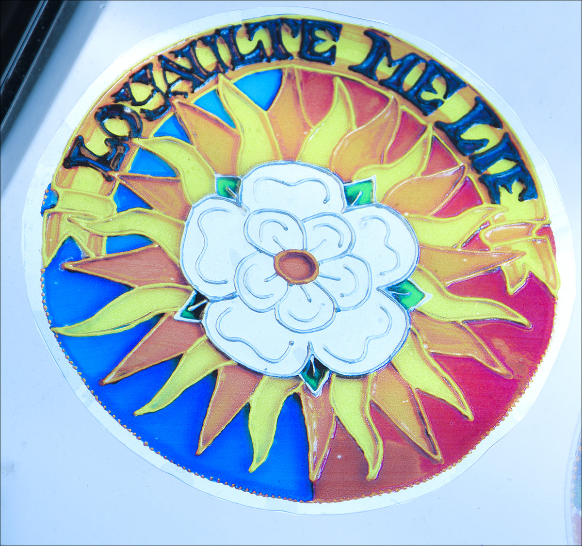 Sun in Splendour 5" Window Cling, Ricardian Static Sticker, Rose Decal ...